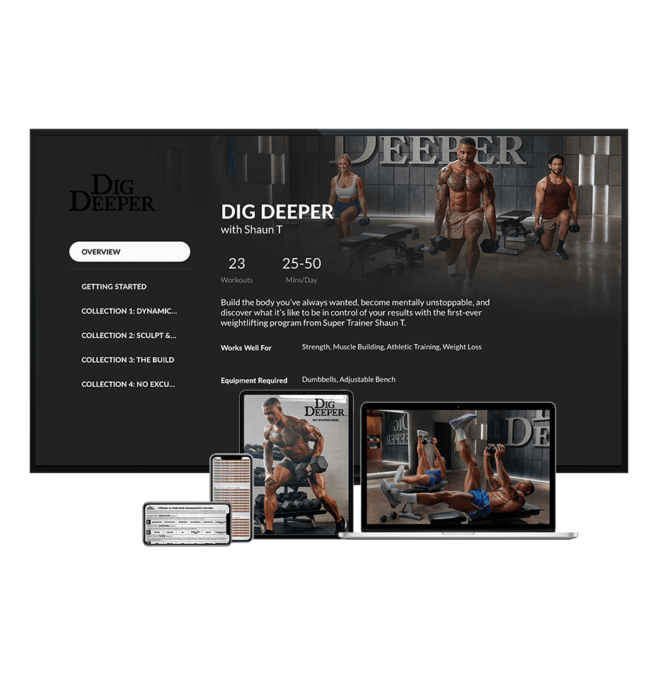 Shop DIG DEEPER with Shaun T | Team BODi Shop DIG DEEPER with Shaun T | Team BODi